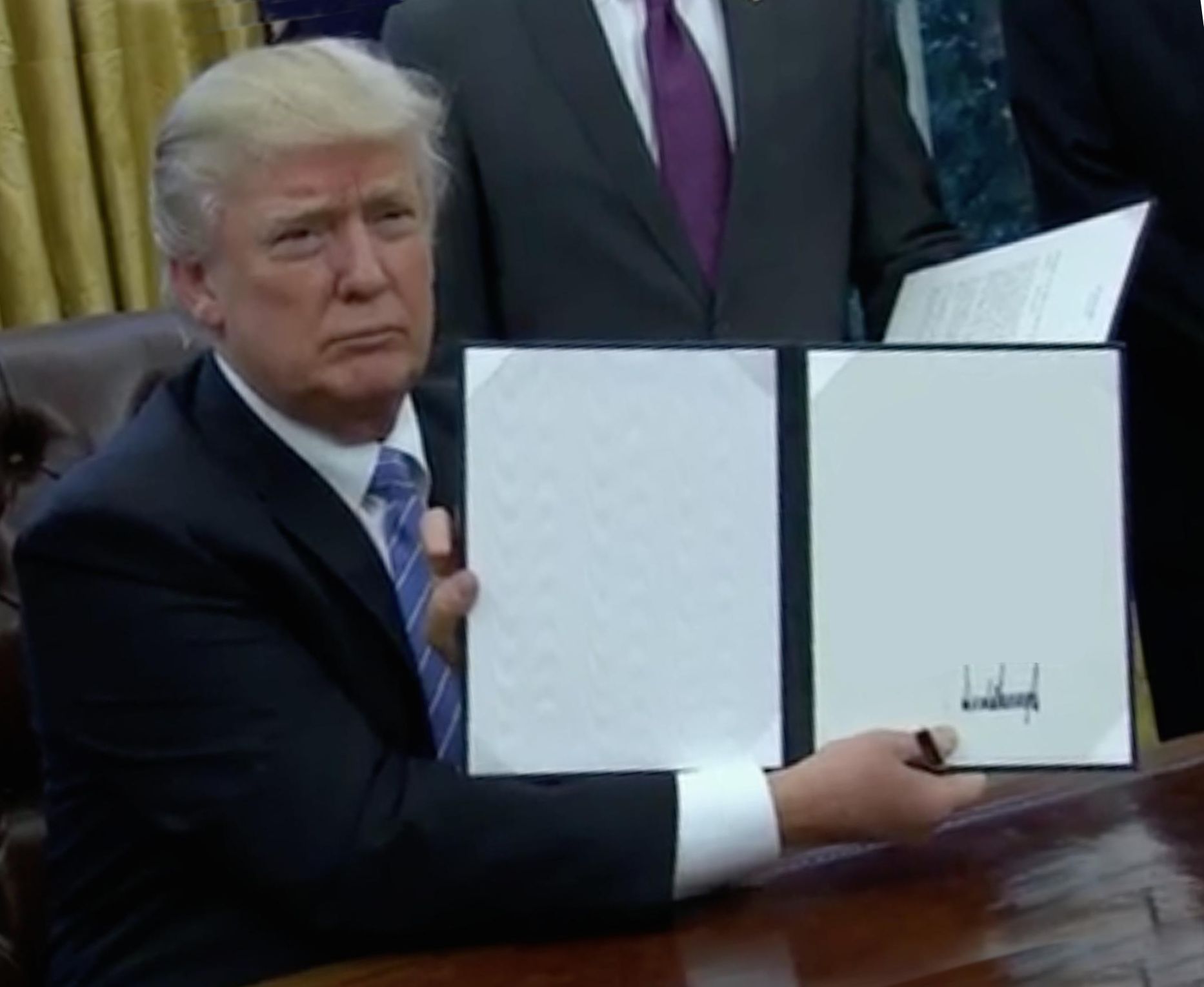 Trump Bill Signing Sybau Meme Generator - Create Viral Trump Bill ...
